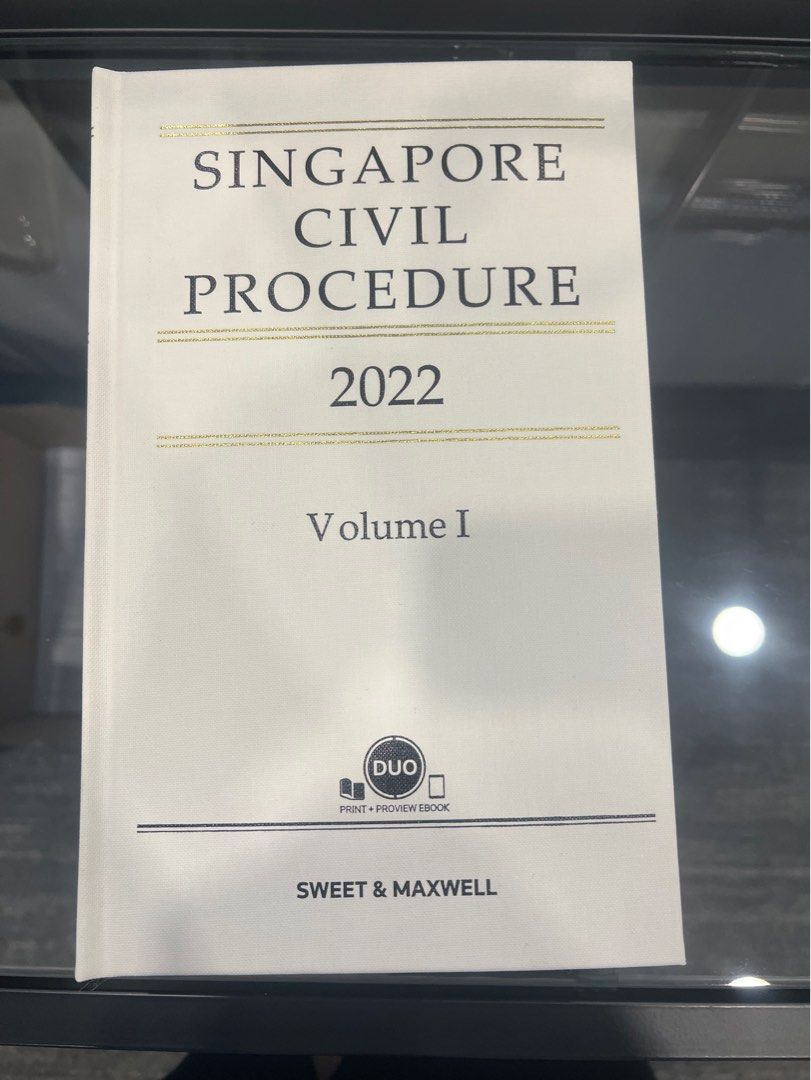 Singapore Civil Procedure 2022 Vol 1, Hobbies & Toys, Books & Magazines ...