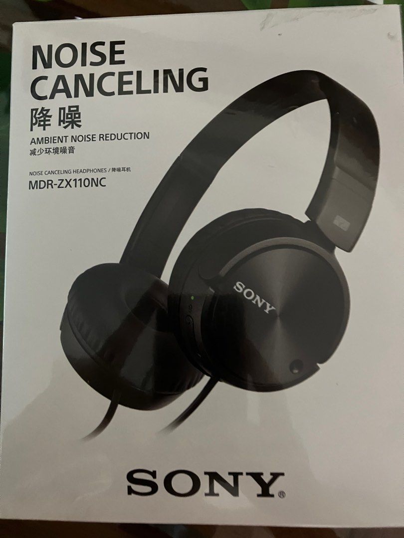 SONY - MDR-ZX110NC Noise-Cancelling Headphones (WIRE), Audio ...