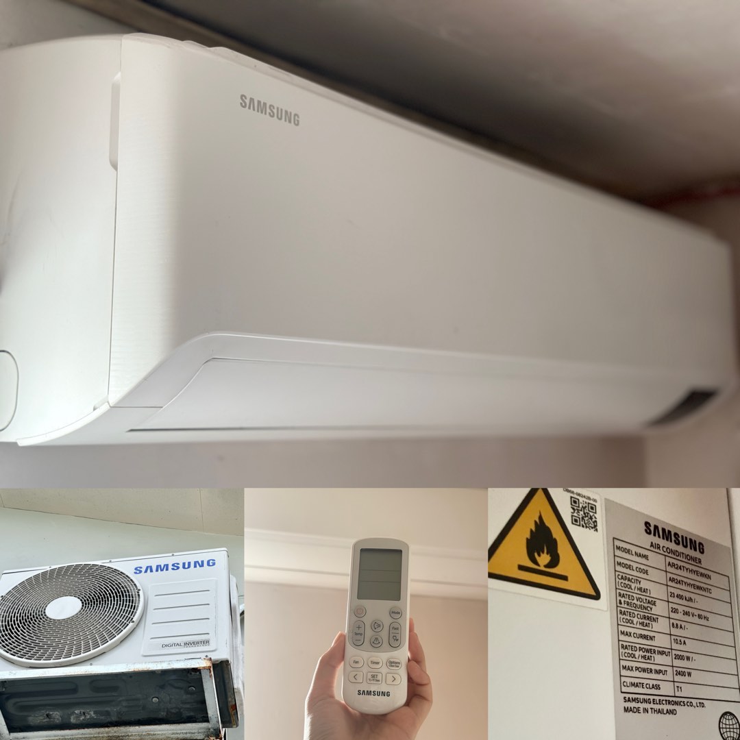 split type digital inverter samsung aircon 2.5 hp, TV & Home Appliances ...