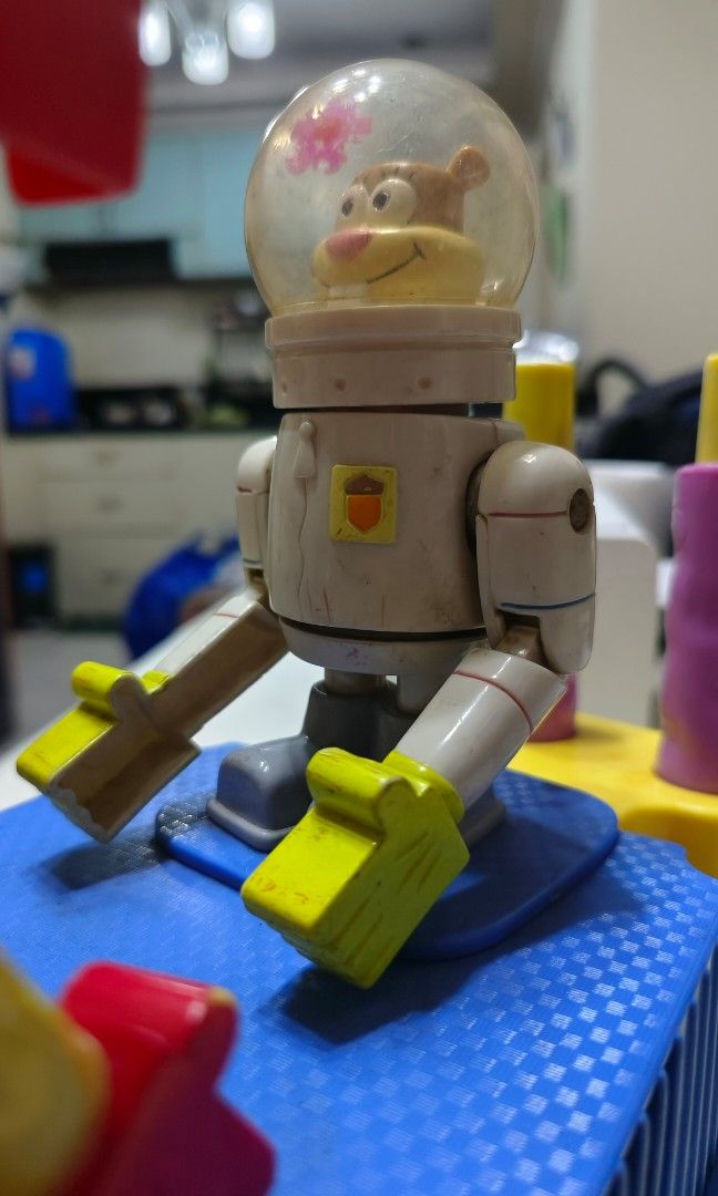 SpongeBob Squarepants & Sandy Boxing Game Rock em Sock em Robots Mattel ...