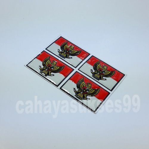 Sticker Timbul Merah Putih Garuda Indonesia Stiker Helm Motor Variasi ...
