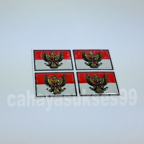 Sticker Timbul Merah Putih Garuda Indonesia Stiker Helm Motor Variasi ...