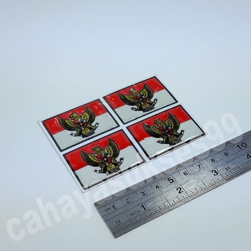 Sticker Timbul Merah Putih Garuda Indonesia Stiker Helm Motor Variasi ...