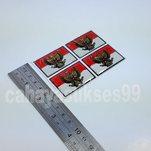 Sticker Timbul Merah Putih Garuda Indonesia Stiker Helm Motor Variasi ...