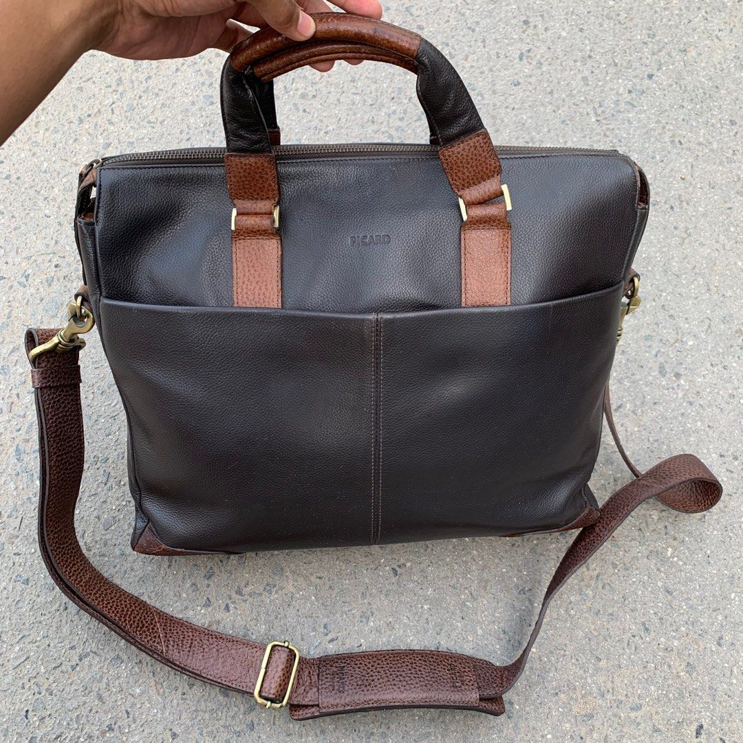 Tas Kulit Picard, Fesyen Pria, Tas & Dompet , Tas Selempang di Carousell