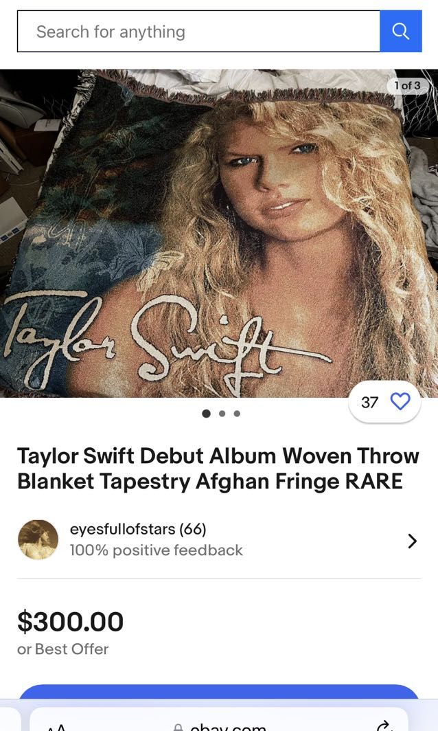 Taylor Swift Debut Album Blanket Rare Hobbies And Toys Memorabilia 7815