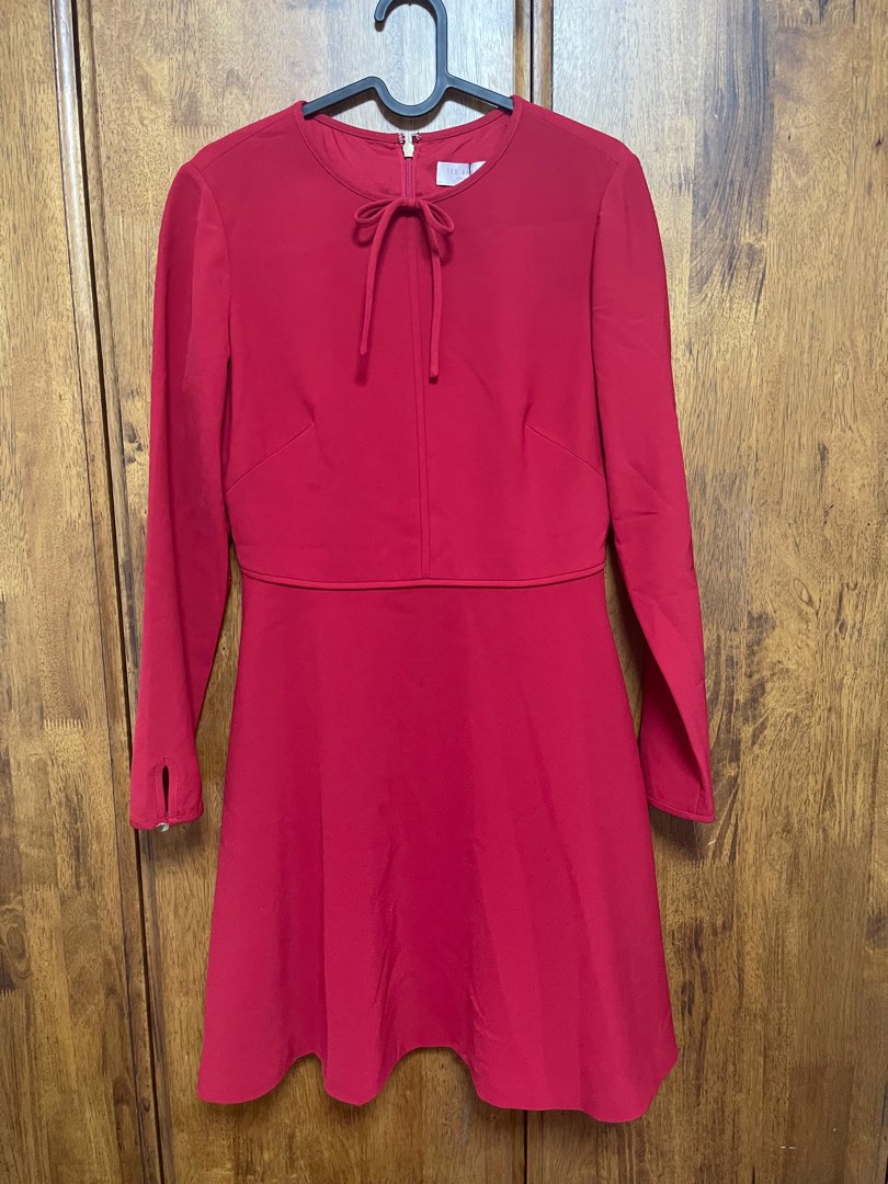 Ted Baker Red Dress, Women's Fashion, Dresses & Sets, Dresses on Carousell