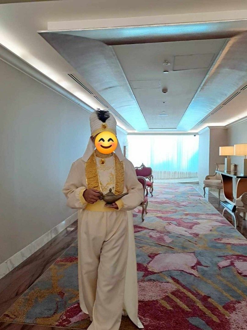 For RENT: Adult / Teen Aladdin Arabian Prince Costume Feather Hat Suits ...