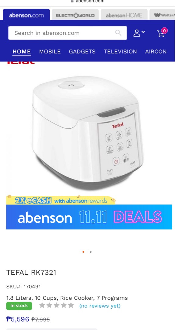 Tefal Easy Rice Spherical Pot Rice Cooker, TV & Home Appliances ...