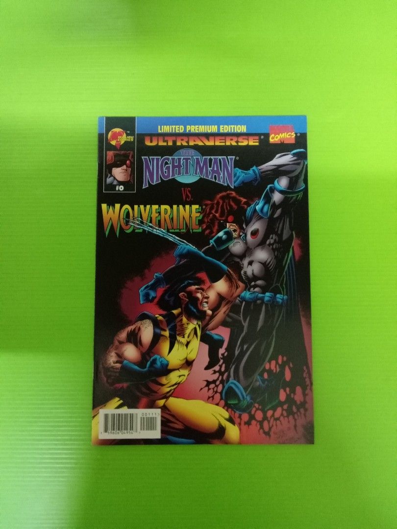 The Nightman vs Wolverine #0 ( Kelley Jones - Cover Art ) Malibu Comics ...