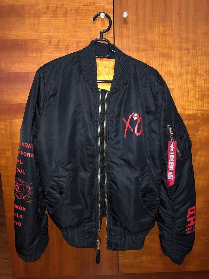 The Weeknd Exclusive Asia Tour Bomber Jacket, Men's Fashion, Coats ...