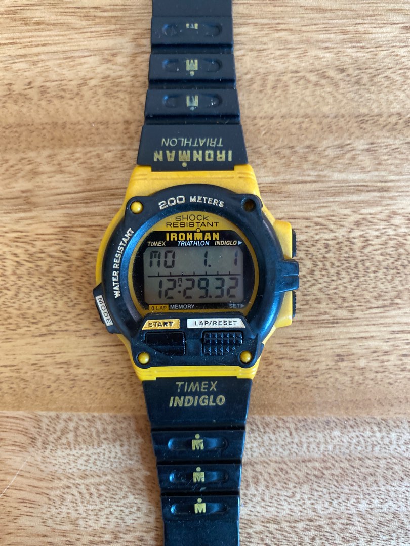 Timex Ironman Indiglo LCD watch, 男裝, 手錶及配件, 手錶 - Carousell