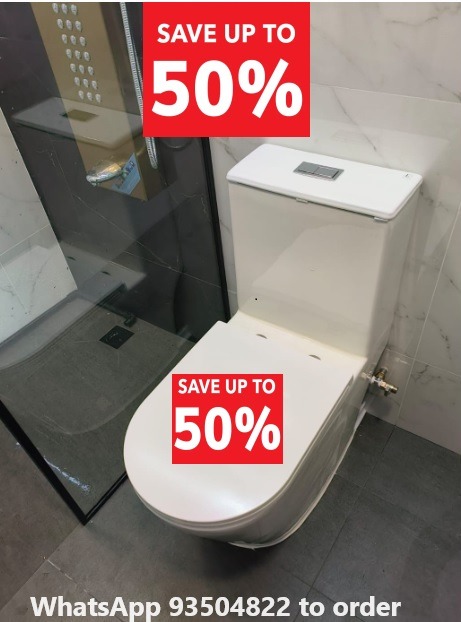 Toilet bowl 50% OFF $288 Only! 100% Best Service - $400 Climate Voucher ...