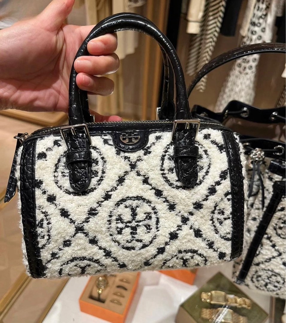Tory Burch Monogram Boston Bag, Women's Fashion, Bags & Wallets, Cross ...