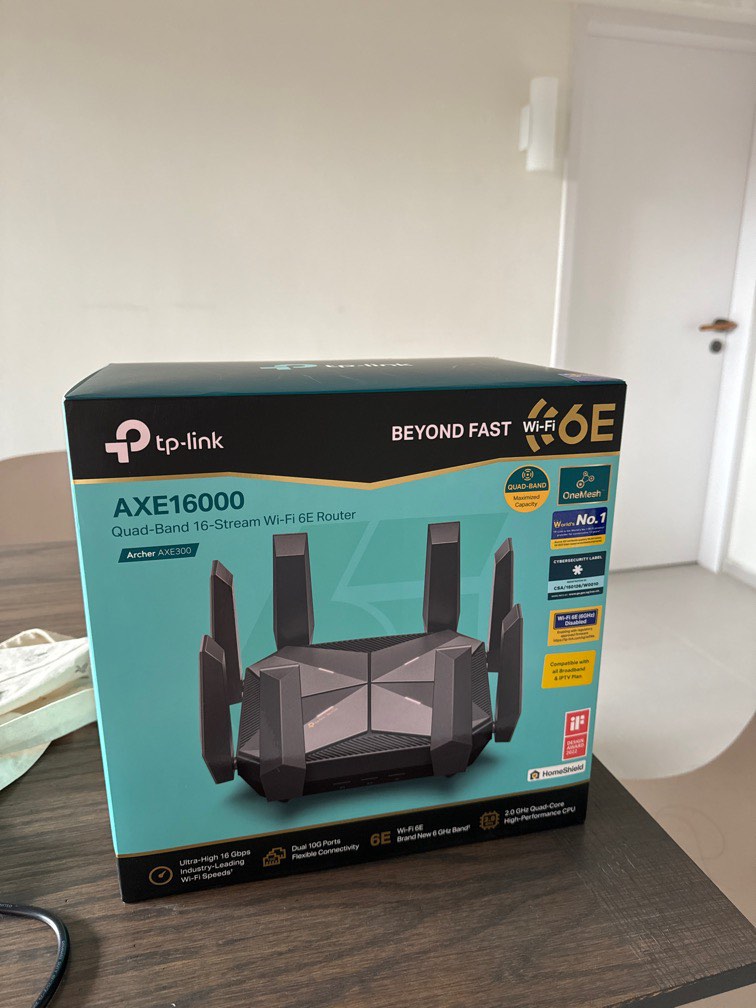 TP-Link AXE16000 Quad Band Wifi6E Router, Computers & Tech, Parts ...