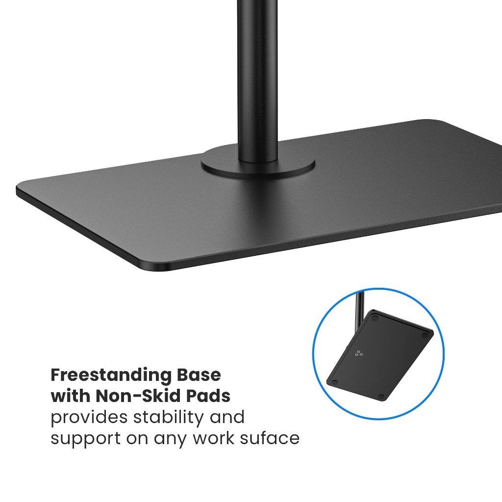 ULTi EVO Dual Monitor Arm Stand with Freestanding Base & Stealth Laptop ...