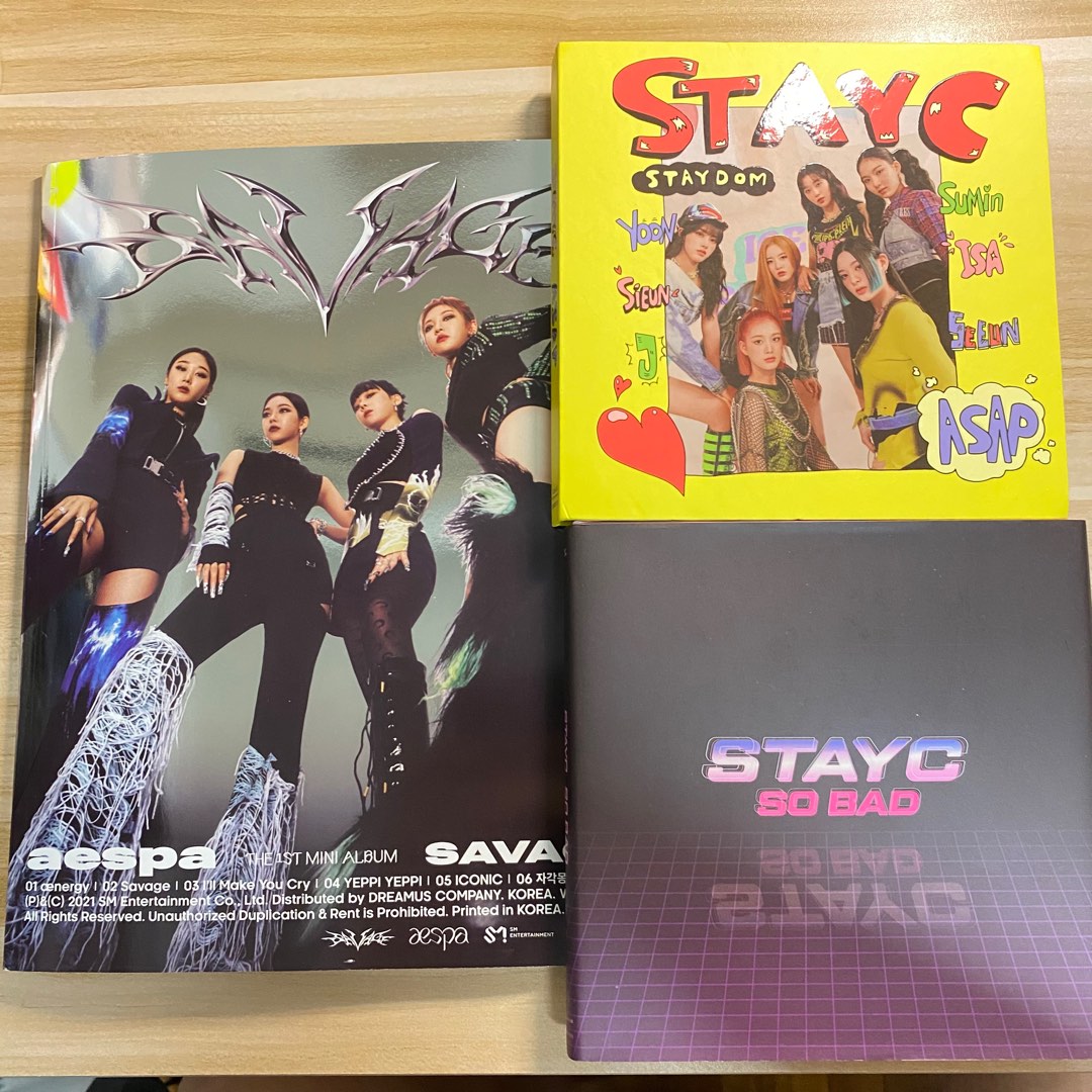 UNSEALED albums aespa Stayc so bad asap savage inclusions kpop Girl group wts lfb lf wtt free ...