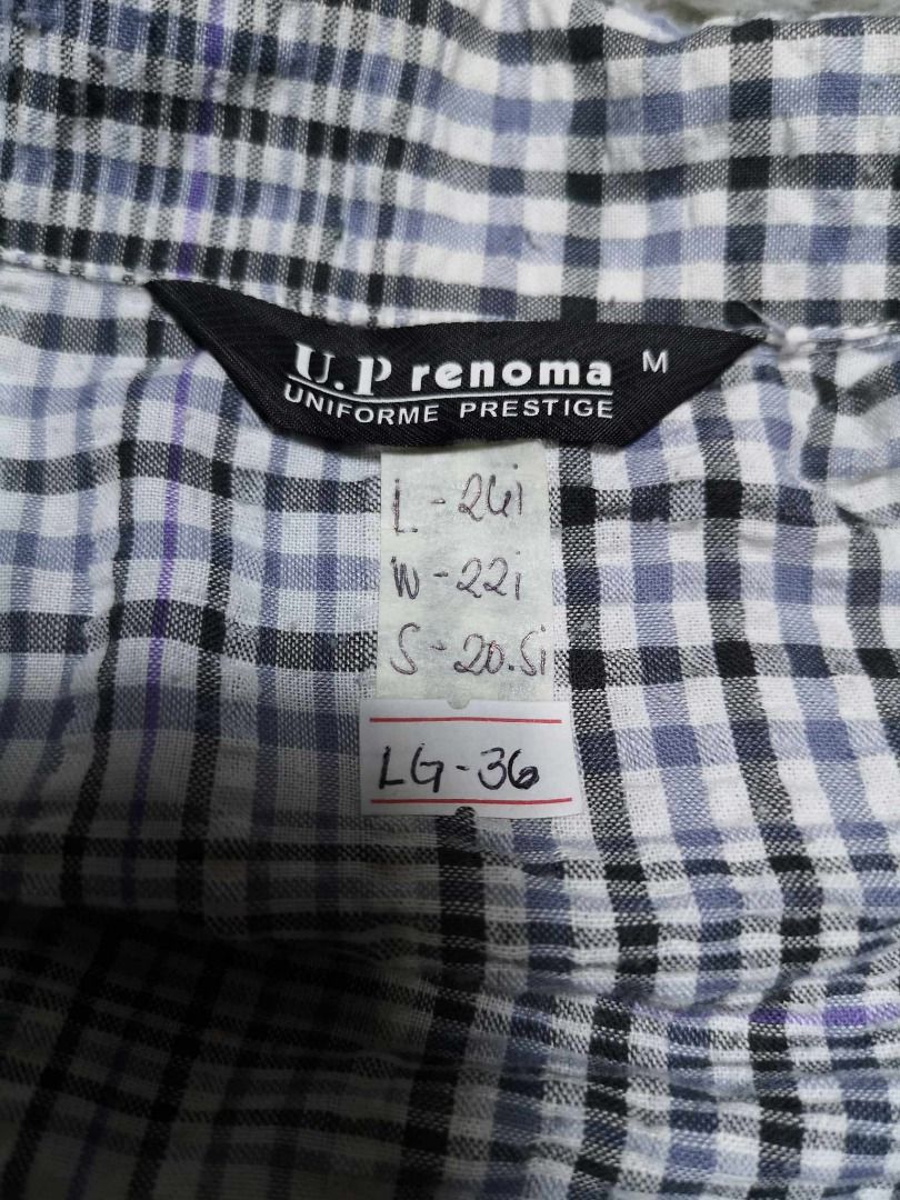 UP Renoma White Checkered Pajama, Men's Fashion, Bottoms, Sleep and ...