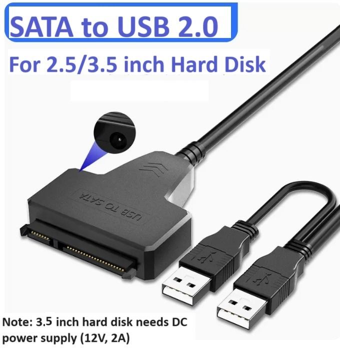 USB 2.0 to SATA conversion cable hard disk reader, Computers & Tech ...