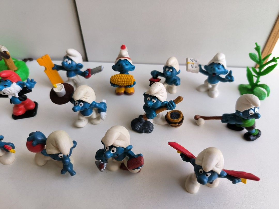 Vintage 1980 Peyo Schleich Smurfs figurine set, Hobbies & Toys ...
