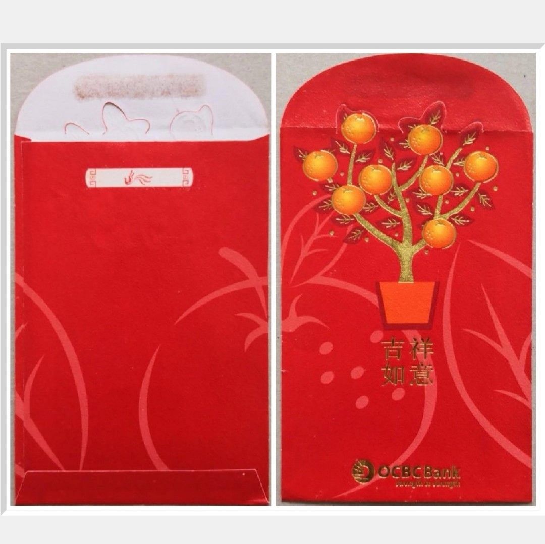 Vintage Ang Pow Packets - OCBC Bank (Small Size), Hobbies & Toys ...