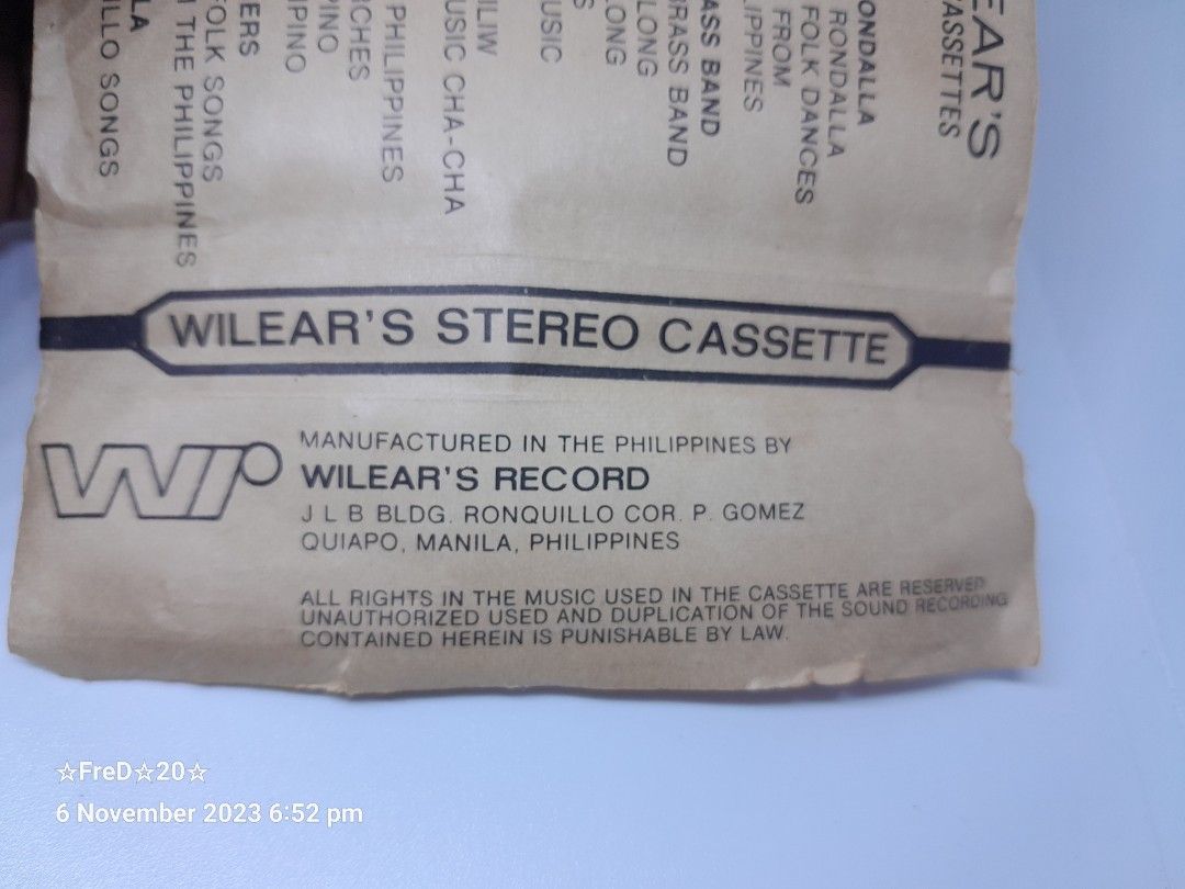 Vintage Bayang Magiliw Philippine Brass Band Casette Tape, Hobbies ...