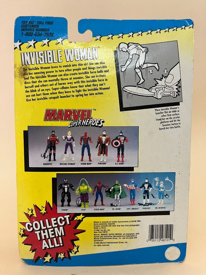 Vintage Marvel Fantastic Four Invincible woman, Hobbies & Toys, Toys ...