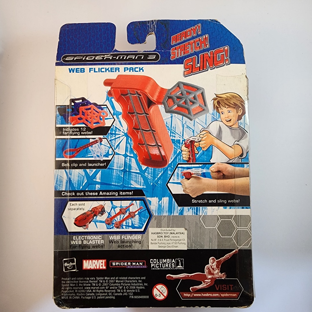 VINTAGE MARVEL SPIDER MAN WEB FLICKER PACK, Hobbies & Toys, Toys ...