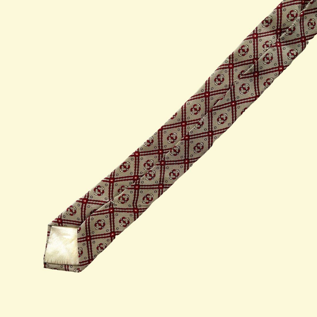 Vintage Nina Ricci Diamond Print Classic Necktie, Men's Fashion ...