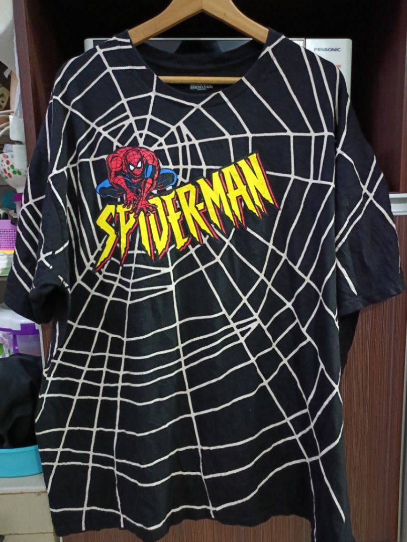 Vintage Spiderman overprint, Men's Fashion, Tops & Sets, Tshirts & Polo ...
