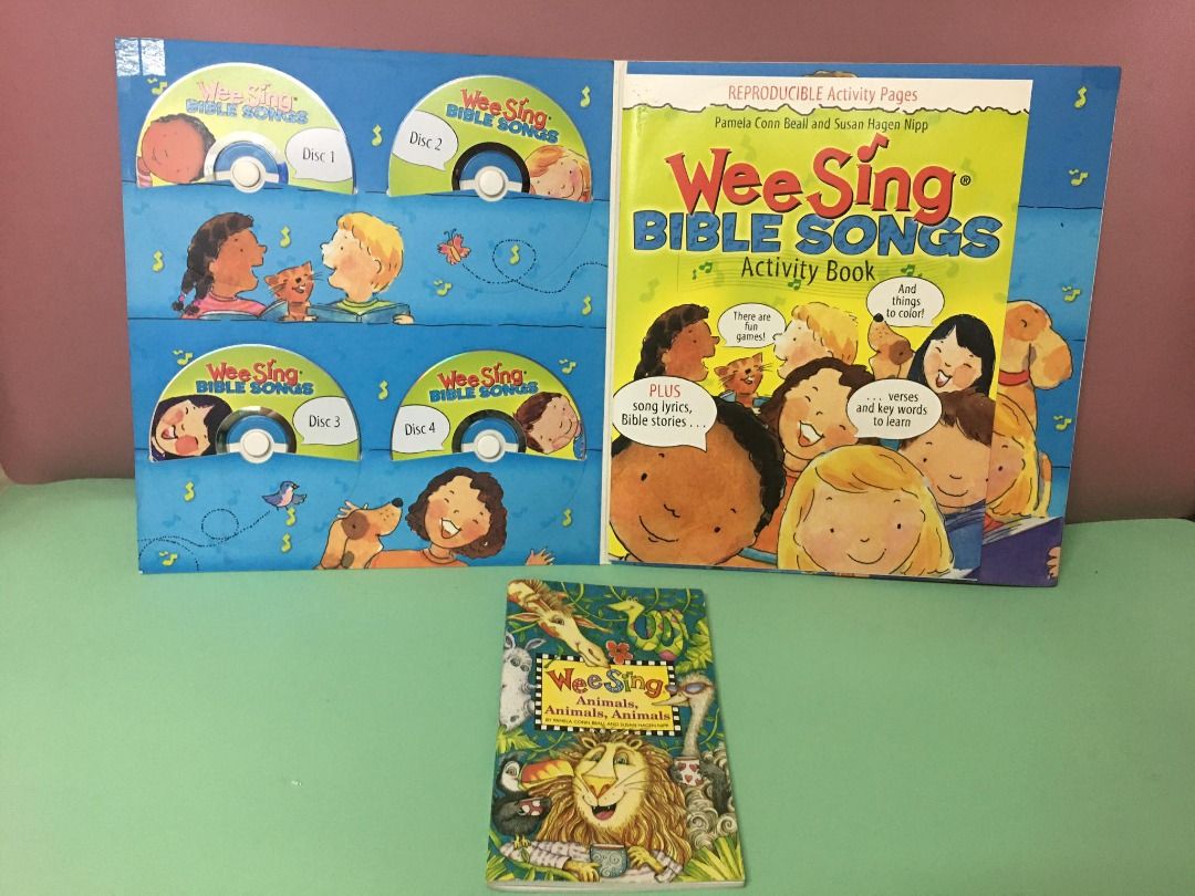 Wee Sing Bible Songs with 4 CDs and Activity Pages With Animal Songs ...