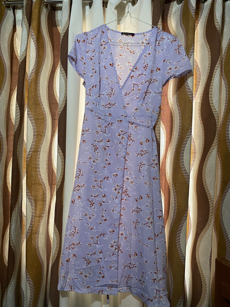 Wrap Around Purple Lovito Dress, Women's Fashion, Dresses & Sets ...