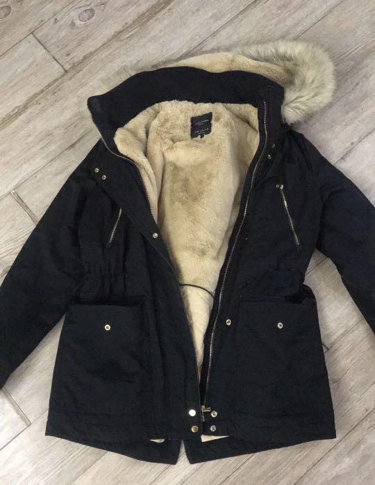 Zara TRF Parka Coat with Faux Fur Lining, Women's Fashion, Coats ...