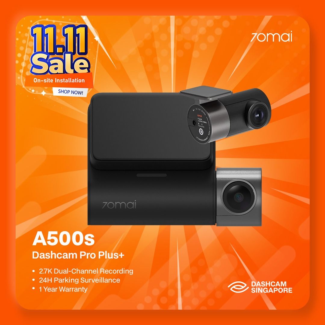 [11.11 Exclusive] 70mai A500S Dashcam | Dash Cam Pro Plus+ | Front ...