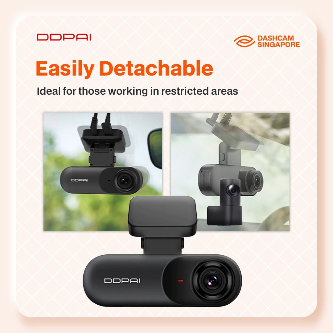 [11.11 Exclusive] DDPAI Mola N3Pro GPS Car Camera | Dual-Channel Easily Detachable Front & Rear ...