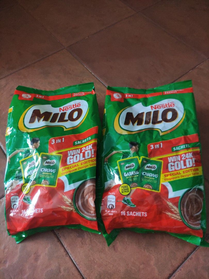 2 Packs of 3 in 1 Milo, Food & Drinks, Packaged & Instant Food on Carousell