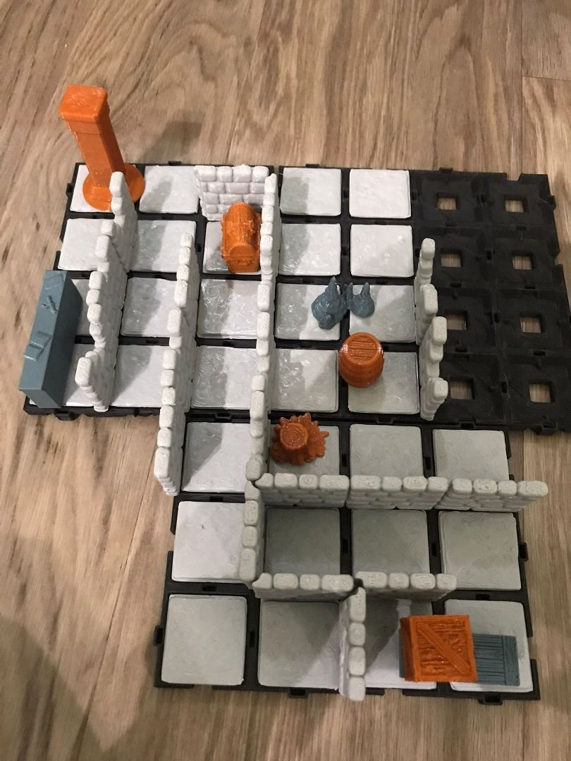 3D magnetized dungeon set (Customisable for all board games like ...