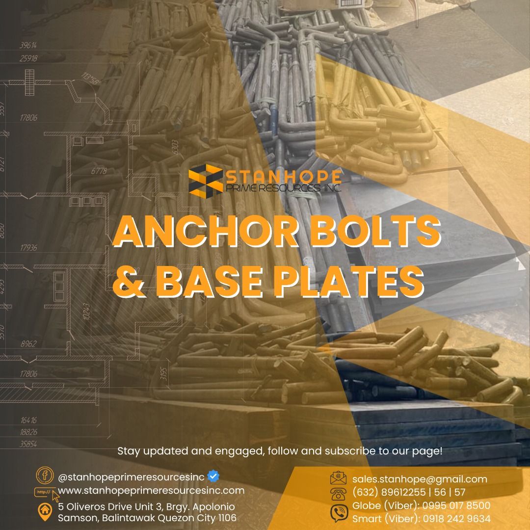 4140 High Tensile Anchor Bolt & A307 Standard Anchor Bolt | A36 Base ...