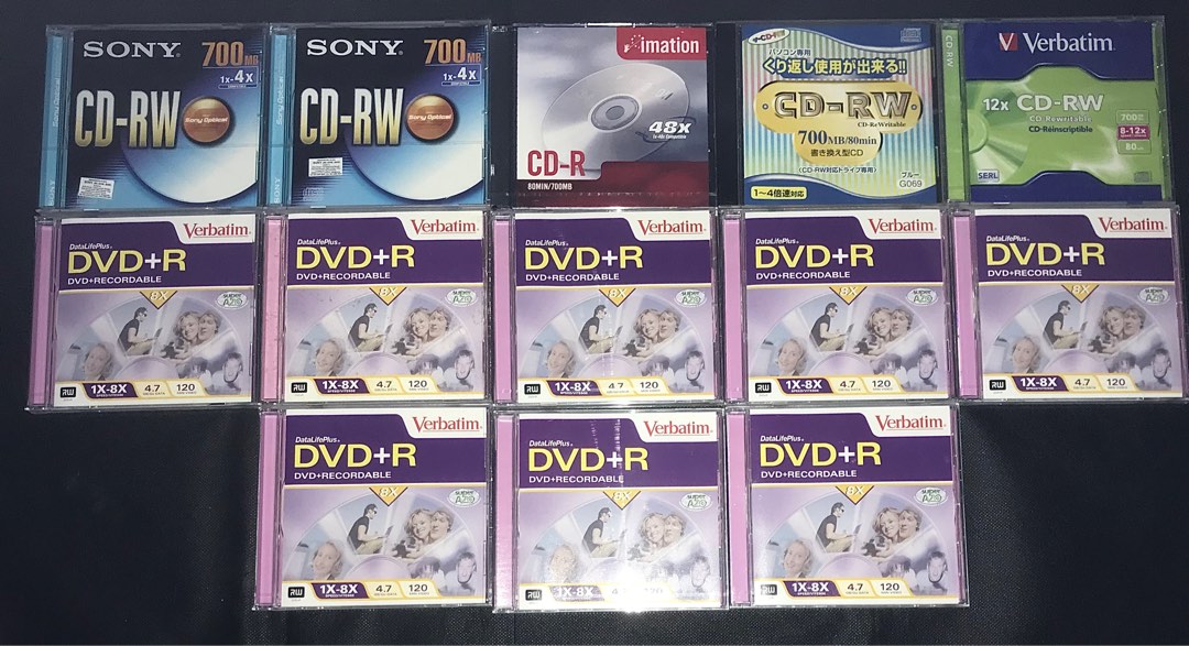8 DVD+R AND 5 CD-R SET, Hobbies & Toys, Music & Media, CDs & DVDs on ...