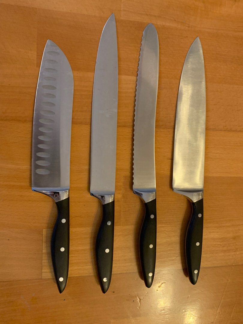 全新4 件套義大利入口Classe Nucci 義大利製造全套4 款不同功能廚房刀套裝系列Made in Italy 4 pc set ...