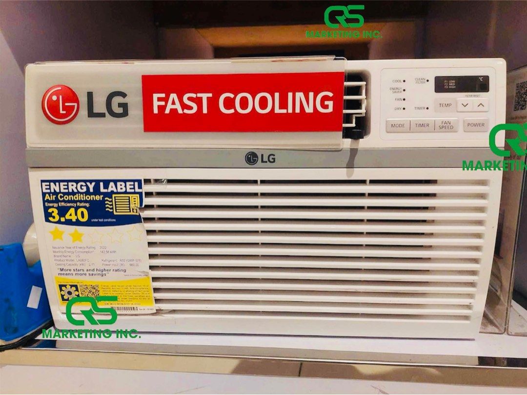 💯 LG WINDOW TYPE AIRCON NON INVERTER LA080FC LA150FC LA200FC COMPACT ...