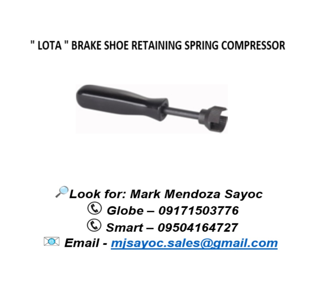 " LOTA " BRAKE SHOE RETAINING SPRING COMPRESSOR, Commercial ...