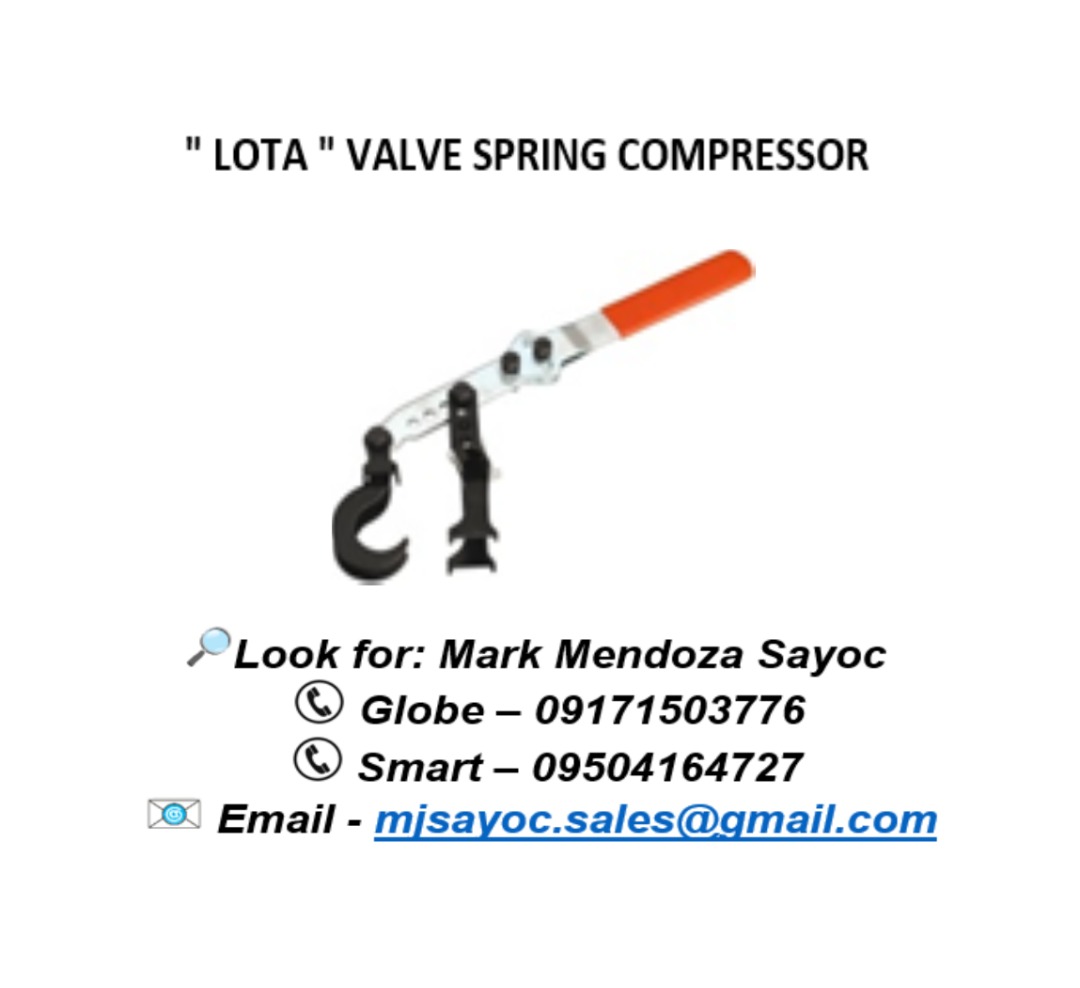 " LOTA " VALVE SPRING COMPRESSOR, Commercial & Industrial, Construction ...
