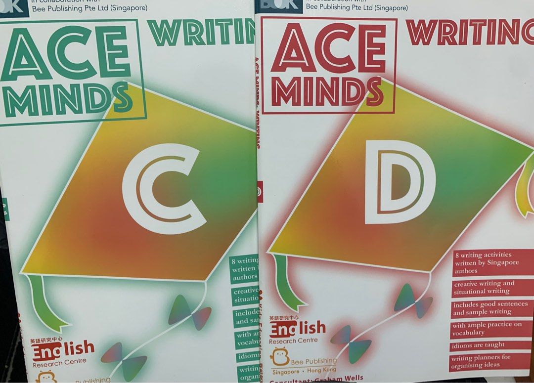 Ace minds writing C D傑思 英文作文樂練習小一二三 P1P2 朗文 樂思 Pearson Oxford, 興趣及遊戲, 書本 & 文具, 補充練習 - Carousell