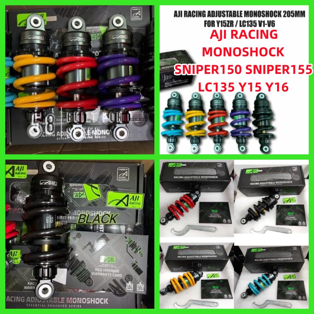 AJI RACING MONOSHOCK MONO WITH TANK ADJUSTABLE 205MM 200MM 225MM ...