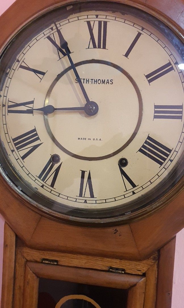 Antique Octagon Clock, Hobbies & Toys, Memorabilia & Collectibles ...