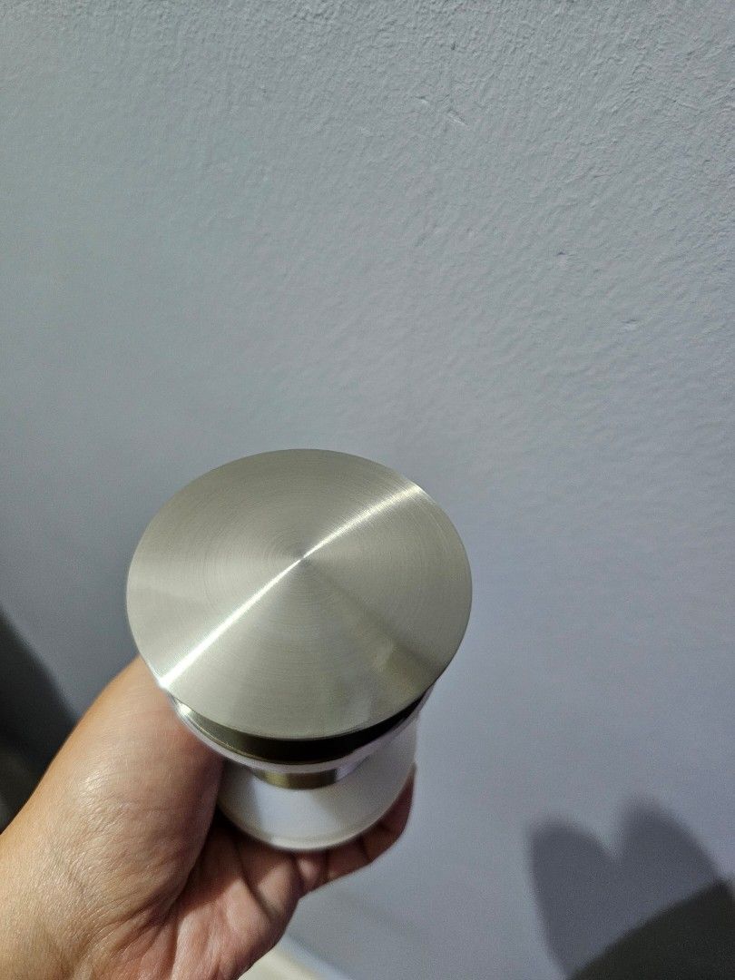 Brushed nickel pop up waste with hole, Furniture & Home Living ...