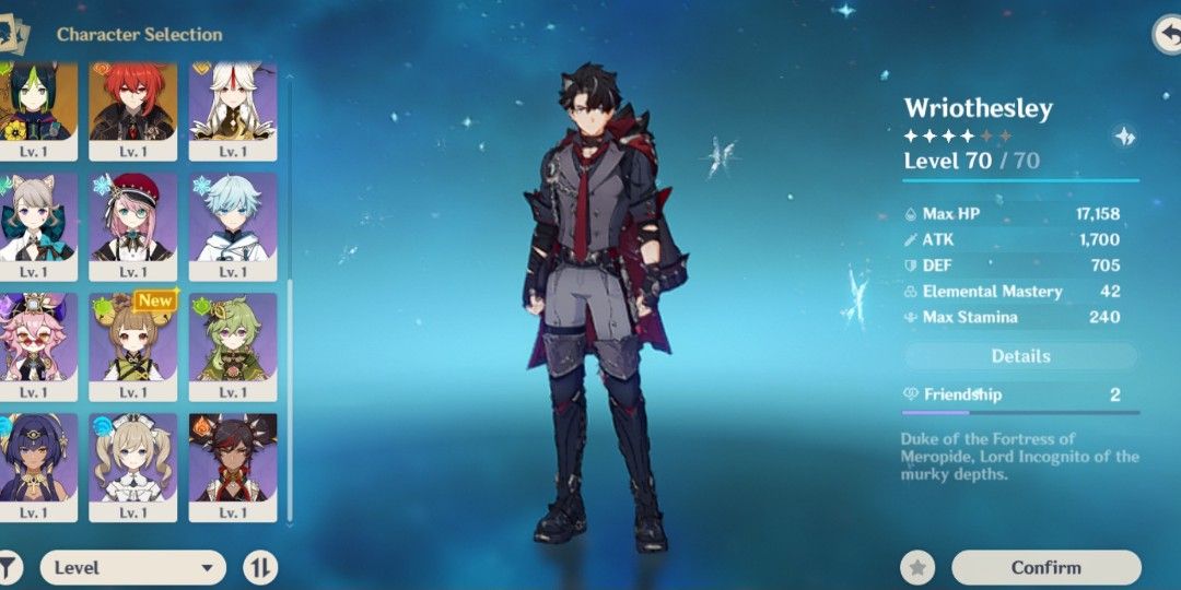 C1 Wriothesley & Sig + Furina + Elegy + Tighnari Genshin Impact Account ...