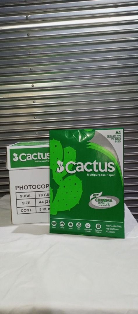 CACTUS BONDPAPER A4 SIZE, Hobbies & Toys, Stationary & Craft ...