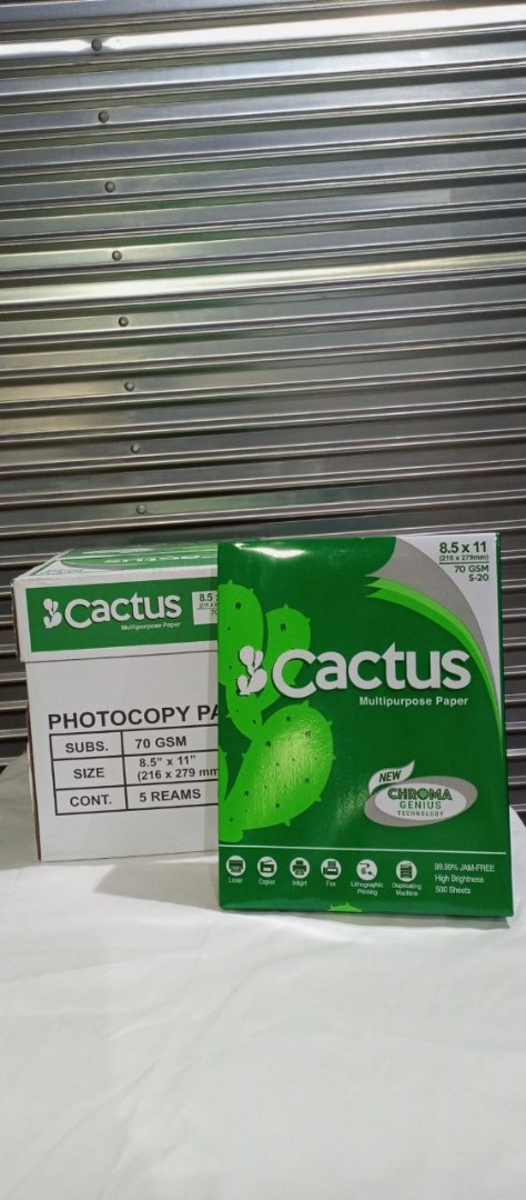 CACTUS BONDPAPER SHORT SIZE, Hobbies & Toys, Stationary & Craft, Other ...